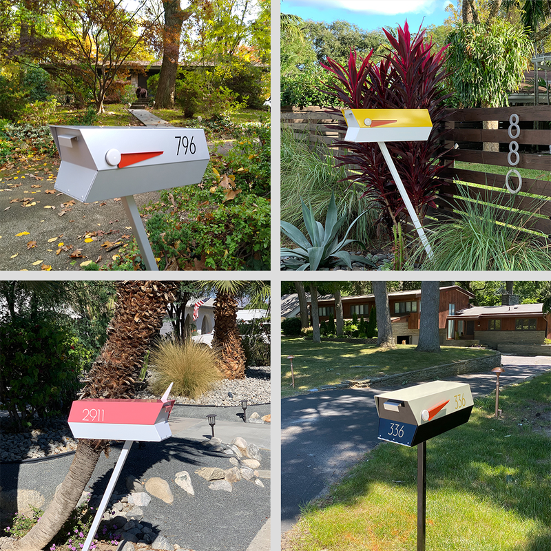 Mid-Century Modern Curbside Mailbox | One Color - modbox USA