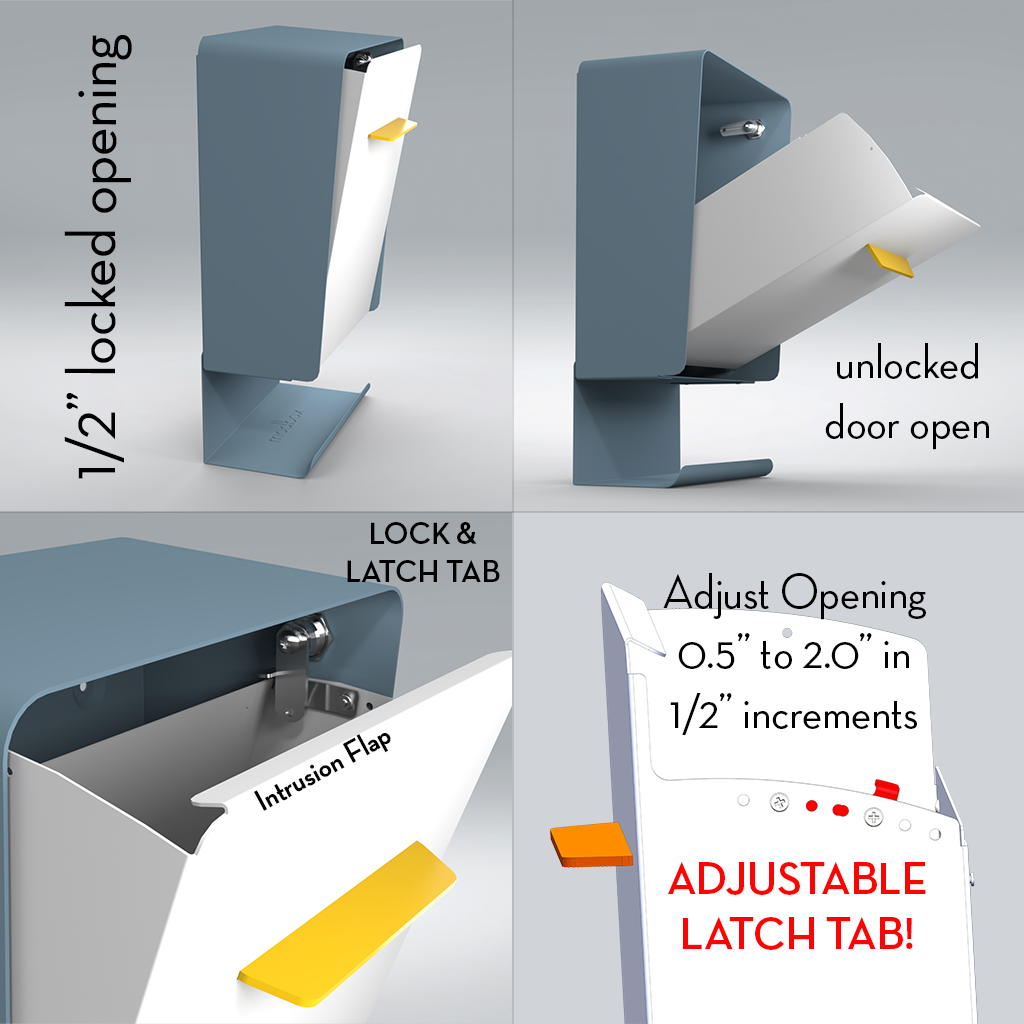 Modern Locking Wall Mounted Mailbox - modbox USA