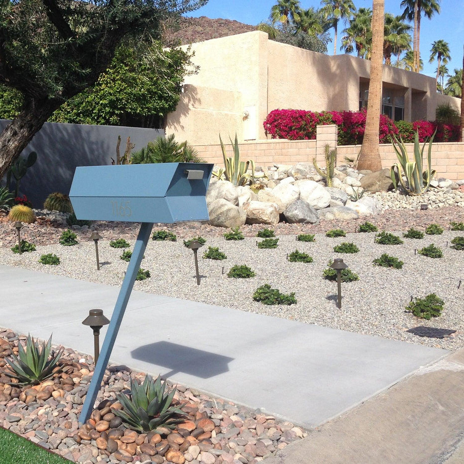 The Modbox Mid-Century Modern Curbside Mailbox — Monochrome Collection ...