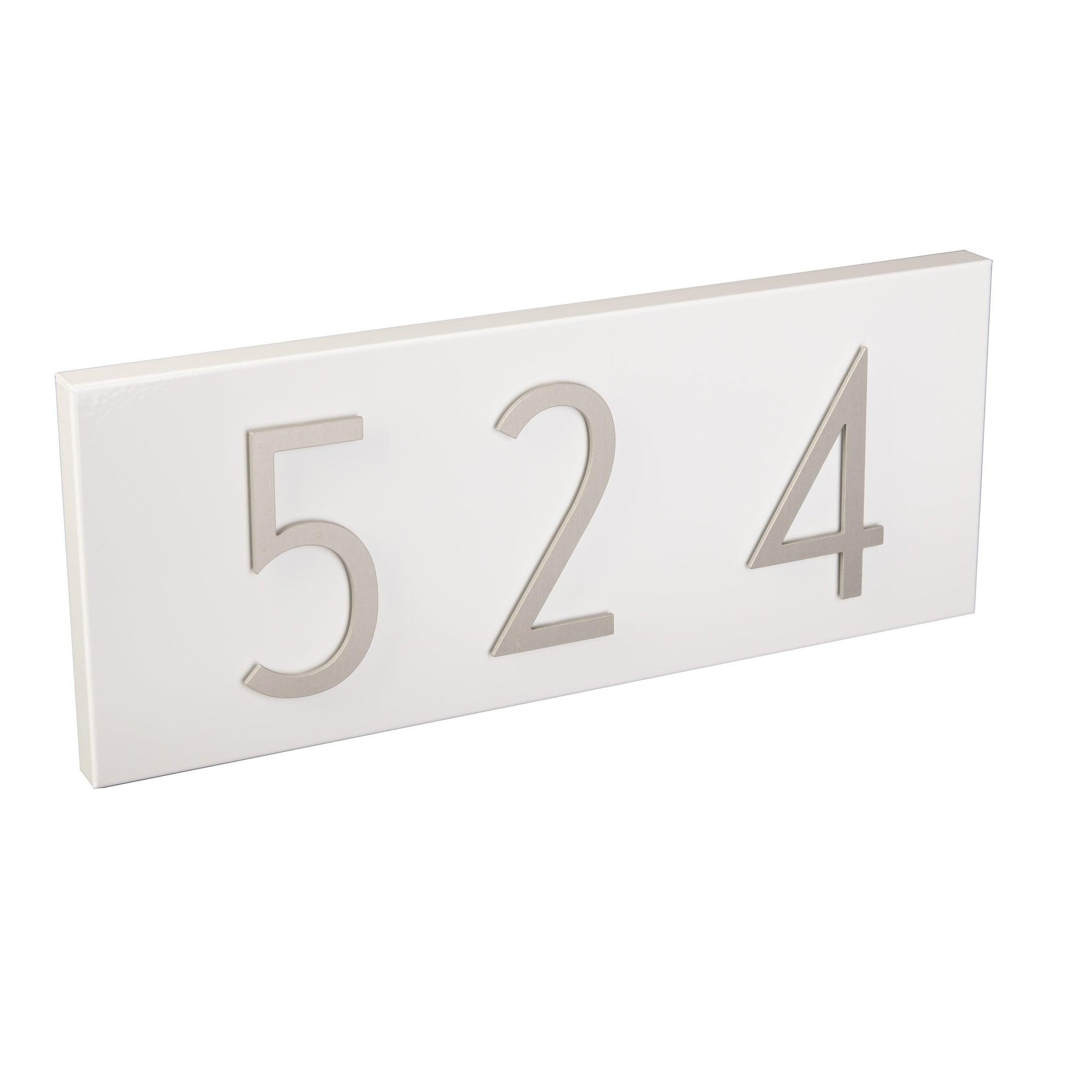 Modern Address Plaque & Aluminum Numbers – modbox USA